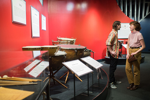 Timpani Through Time Exhibit - Rhythm! Discovery Center